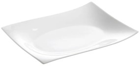Bílý porcelánový servírovací talíř 22x30 cm Motion – Maxwell &amp; Williams