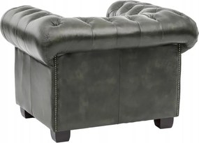Křeslo z pravé kůže Chesterfield III