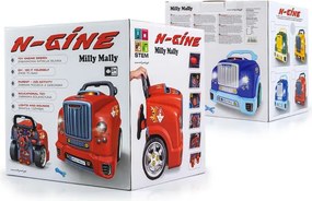 Auto s motorem N-GINE zelené