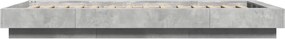 Rám postele betonově šedý 75 x 190 cm kompozitní dřevo 3281248