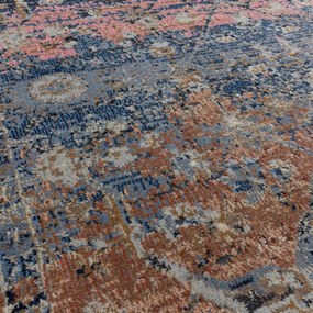Modrý  koberec Cure Blue Retro Rozměry: 155x230 cm