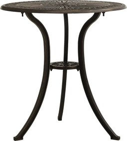 vidaXL Zahradní stůl 62 x 62 x 65 cm litý hliník [315581] Barva: Bronzová