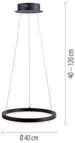 Paul Neuhaus 2381-13 - LED Stmívatelný lustr na lanku TITUS LED/28W/230V