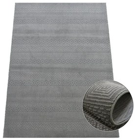 Vopi | Kusový koberec Zurich 1901 grey - 80 x 150 cm