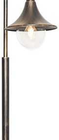 Klasická venkovní lucerna starožitná zlatá 125 cm IP44 - Daphne