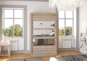 Skříň posuvná se zrcadlem KOLORADO 120 lanýž