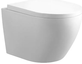 BPS-koupelny Závěsná WC mísa se SoftClose sedátkem HYD-4146, bílá