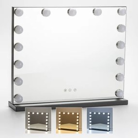 Brilagi - LED Stmívatelné make-up zrcadlo HOLLYWOOD LED/15W/230V 3000/4000/6500K
