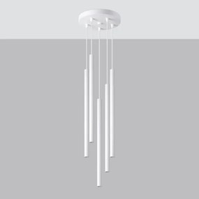 Závěsná lampa SOLLUX PASTELO 5P bílá G9 5x8W bez žárovky SL.1175