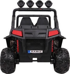Ramiz Terénní bugina Strong pro děti bílá + pohon 4x4 + dálkové ovládání + nosič zavazadel + rádio MP3 + LED