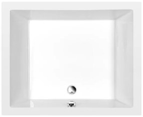 Polysan Deep - Hluboká sprchová vanička 1100x900x260 mm, bílá 72363