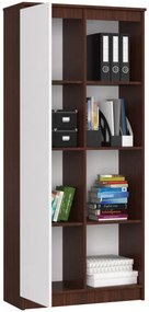 Regál R80 1D 4P CLP wenge/bílý