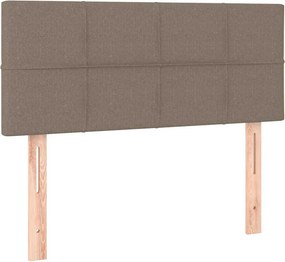 Box spring postel s matrací taupe 100 x 200 cm textil 3130253