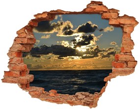 Wallmuralia Nálepka fototapeta 3D Západ slunce na moři 90x70 cm