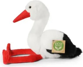 RAPPA Plyšový čáp 20 cm / ECO-FRIENDLY / od 0 měsíců