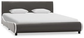 vidaXL Rám postele antracitově šedý umělá kůže 140 x 200 cm