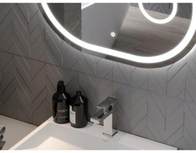 Mexen Umba, LED koupelnové zrcadlo s podsvícením a kosmetickým zrcadlem 80 x 60 cm, 6000K, ochrana proti zamlžování, 9822-080-060-611-00