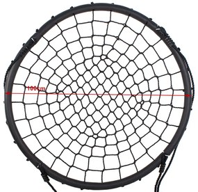 Verk 01464 Závěsný houpací kruh 100 cm - černý