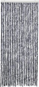 Závěs proti hmyzu stříbrný 90 x 220 cm Chenille 284286