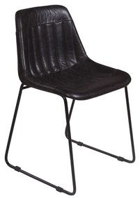 Designová jídelní židle BLACK LEATHER