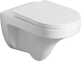 Aqualine Denica závěsná WC mísa 36 x 52 cm Vortex Rimless bílá keramika PS8512