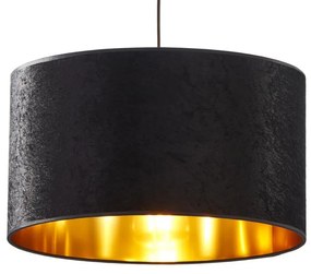 TK LIGHTING Lustr - TERCINO 6192, Ø 50 cm, 230V/15W/3xE27, černá/zlatá