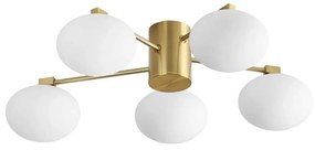 Ideal Lux | Ideal Lux - LED Přisazený lustr HERMES 5xG9/3W/230V zlatá | ID316697