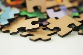 ART PUZZLE 5852 Dřevěné puzzle Cesta do školy / 16 dílků / od 3 let