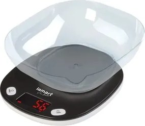 Lamart Pezo Kuchyňská váha s miskou černá / LCD display / max 5000g /