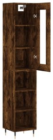 Skříň highboard kouřový dub 34,5 x 34 x 180 cm kompozitní dřevo