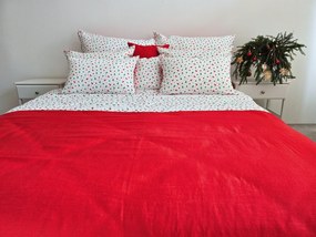 Nelly Francouzský lněný povlak na přikrývku - super soft Vánoční stromek Rozměr: 220/200 CM ZIP