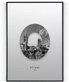Plakát / Obraz Ottawa Pololesklý saténový papír 210 g/m² A4 - 21 x 29,7 cm