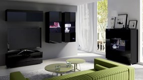 Gibmeble obývací stěna Calabrini 12 barevné provedení černá