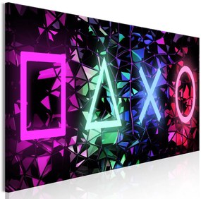 Obraz XXL Symboly hry (1dílný) úzký