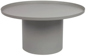 OnaDnes -20% Šedý kovový konferenční stolek Kave Home Fleksa Ø 72 cm