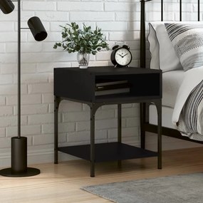 vidaXL Noční stolek 40 x 41 x 50 cm kompozitní dřevo [825881] Barva: Černá