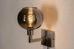 Nástěnné svítidlo do ložnice Aurelia 10 Satin Silver