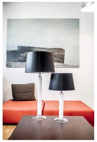 4concepts Designová stolní lampa FJORD WHITE Barva: Černo-bílá
