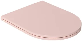 Isvea Isvea, INFINITY WC sedátko SLIM, Easy Take, Soft Close, růžová Salmon, 40KF0541I-S