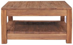 Konferenční stolek 68 x 67 x 35 cm masivní teakové dřevo - Default Title