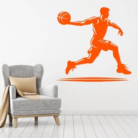 Živá Zeď Samolepka na zeď Basketbal Barva: černá
