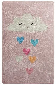 Růžový dětský protiskluzový koberec Conceptum Hypnose Baby Cloud, 140 x 190 cm