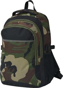 vidaXL Školní batoh 40 l černo- [91112] Barva: Maskáčová
