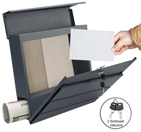 Monzana Poštovní schránka voděodolná antracitová 108102