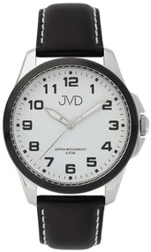 Pánské luxusní náramkové hodinky JVD J1110.1 na koženém pásku