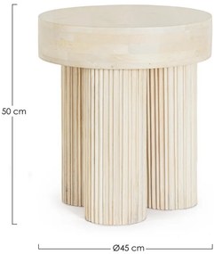 BIZZOTTO Odkládací stolek DACCA světlý ø45 cm 0747031