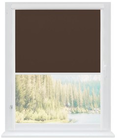 Dekodum Termoizolační roleta v bílé kazetě, barva látky Wenge Silver Šířka (cm): 148, Výška (cm): Balkonová (do 200 cm), Strana mechanismu: Práva