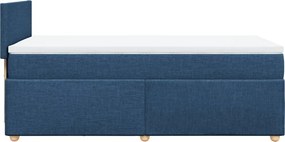 Box spring postel s matrací modrá 80x200 cm textil 3286506