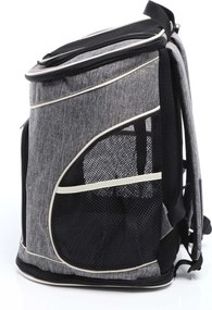 Batoh fudajo – 32 × 27 × 40 cm, 6 kg, černá / šedá (63421)