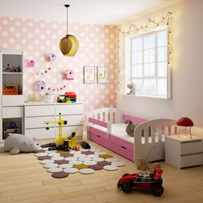 Dětská postel PLAY 180x80 cm růžová